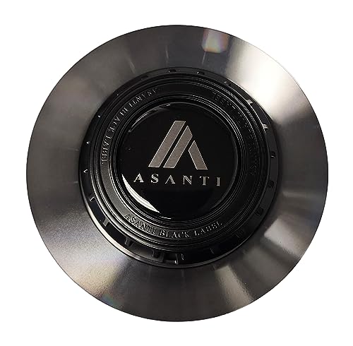 Asanti Black Label 1002-84MT Black and Machined Center Cap – Wheel ...