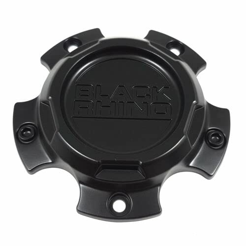 Black Rhino Matte Black Center Hub Cap Bolt-On Closed-End CCBR55127MB ...