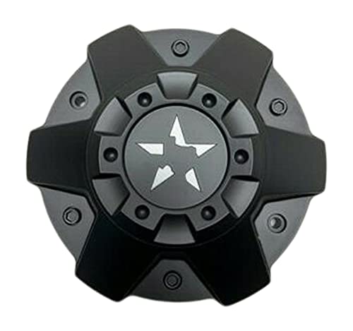 DFD Wheel Center Caps with Matte Black Texas Lone Star