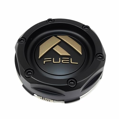 Fuel Off-Road Matte Black Wheel Center Cap with Bronze Logo 1003-46MBZ ...